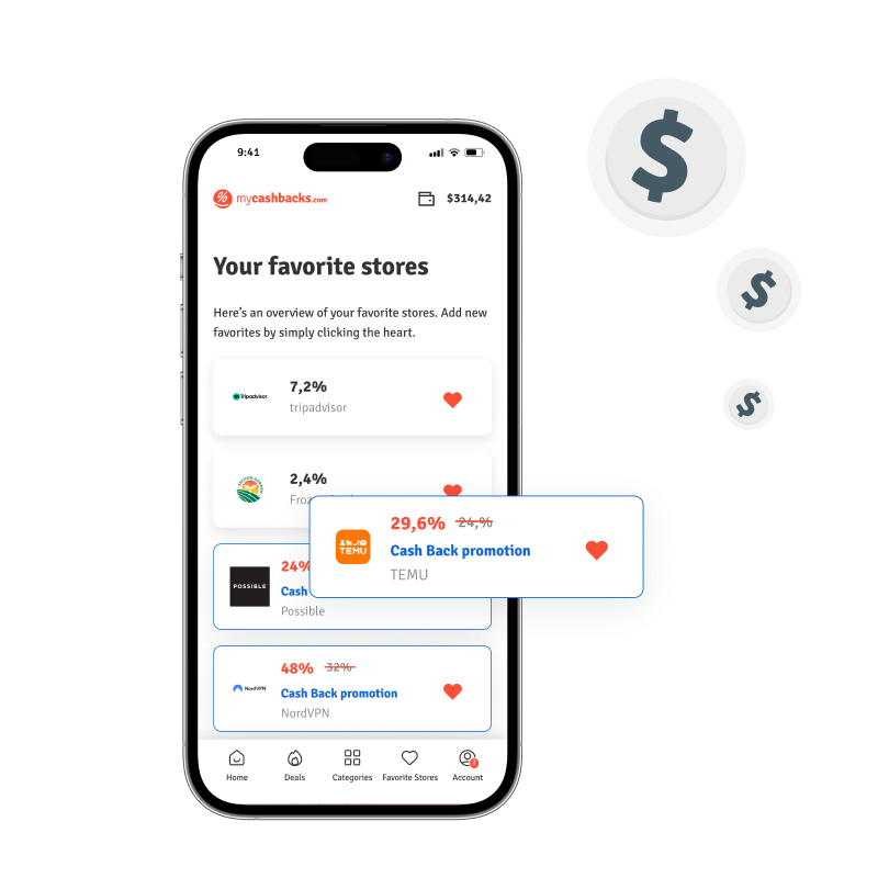 Cash Back app ᐅ Sign up & collect Cash Back for free